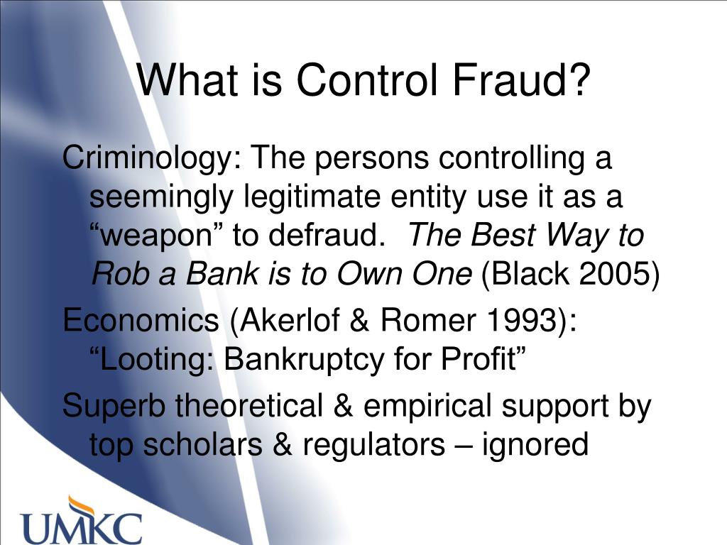 PPT - William K. Black Associate Professor of Economics and Law ...