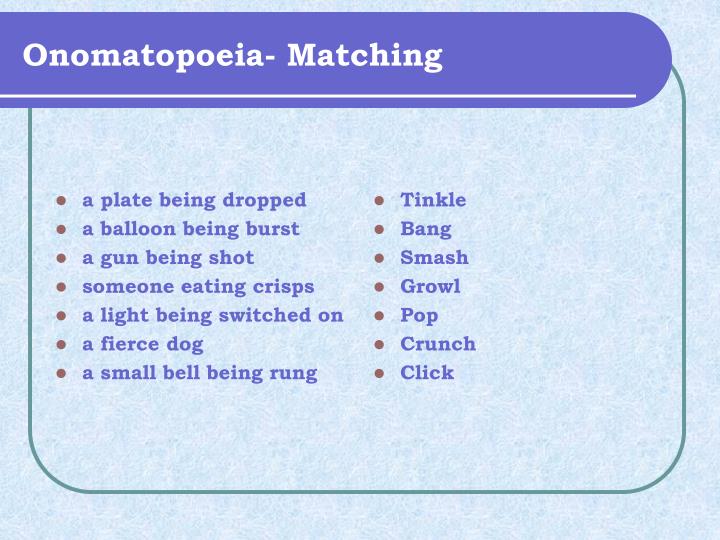 PPT - Onomatopoeia PowerPoint Presentation - ID:2991178