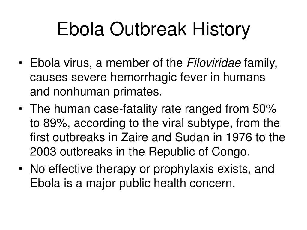 PPT - Wild Animal Diseases Investigation: Ebola PowerPoint Presentation ...