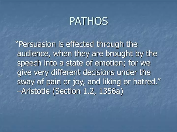 PPT - PATHOS PowerPoint Presentation, free download - ID:2991540