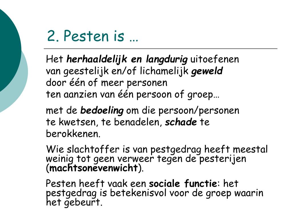 PPT - Pesten. Gedaan ermee! PowerPoint Presentation, free download - ID ...