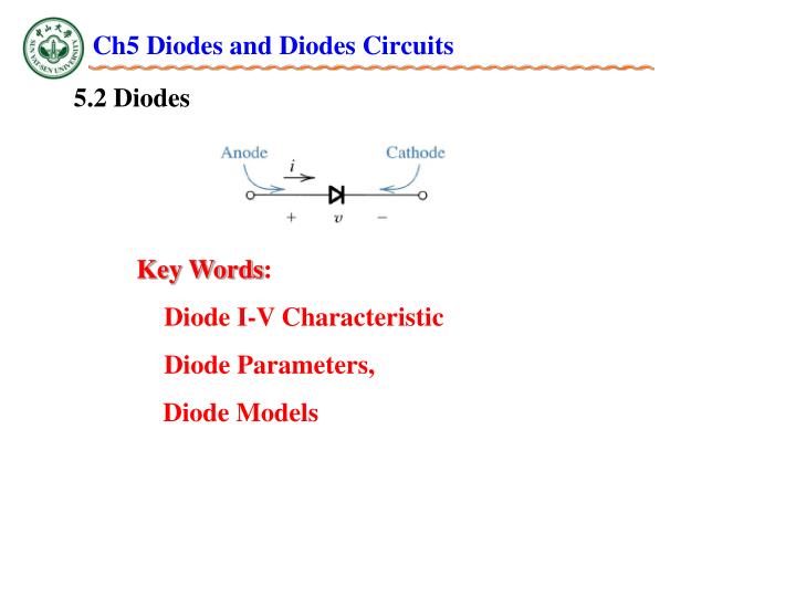 PPT - Ch5 Diodes and Diodes Circuits PowerPoint Presentation - ID:2991944