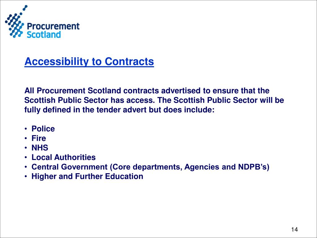 PPT - Introduction to Procurement Scotland and the Public Procurement ...