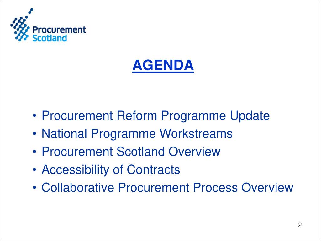 PPT - Introduction to Procurement Scotland and the Public Procurement ...