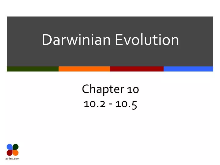 PPT - Darwinian Evolution PowerPoint Presentation, free download - ID ...