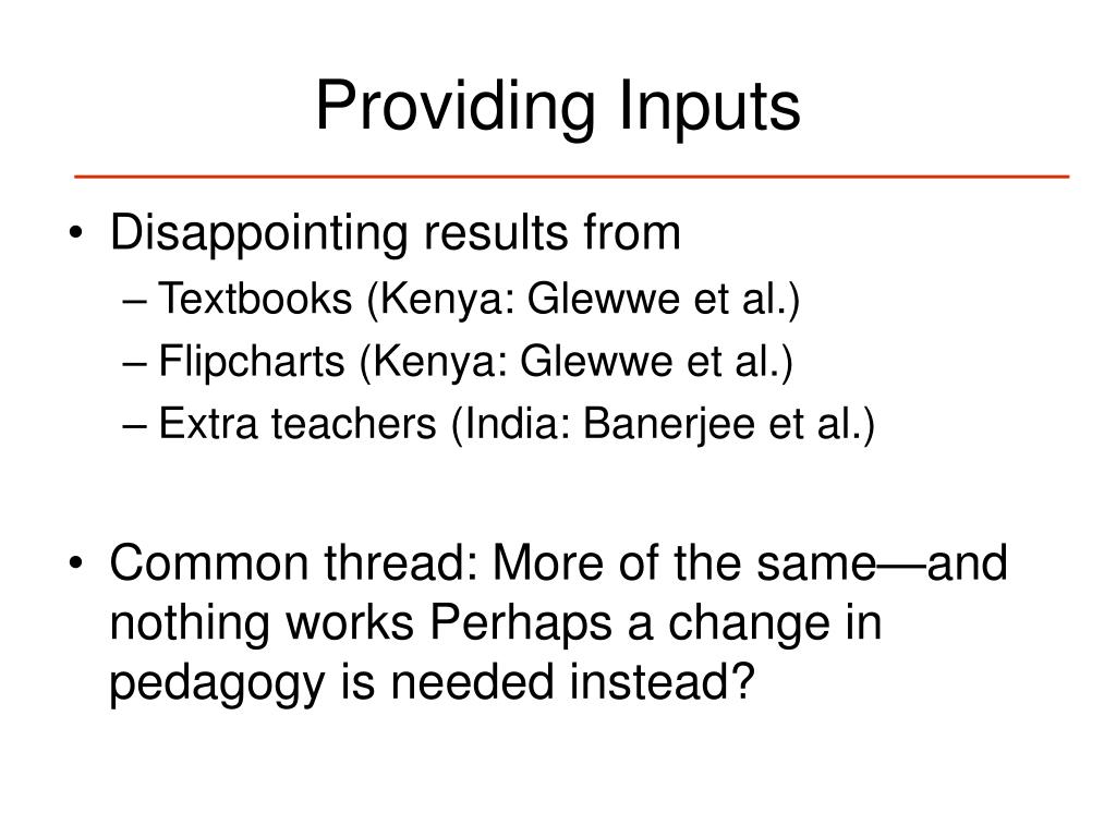 PPT - Education in India: Challenges and ways ahead Esther Duflo ...