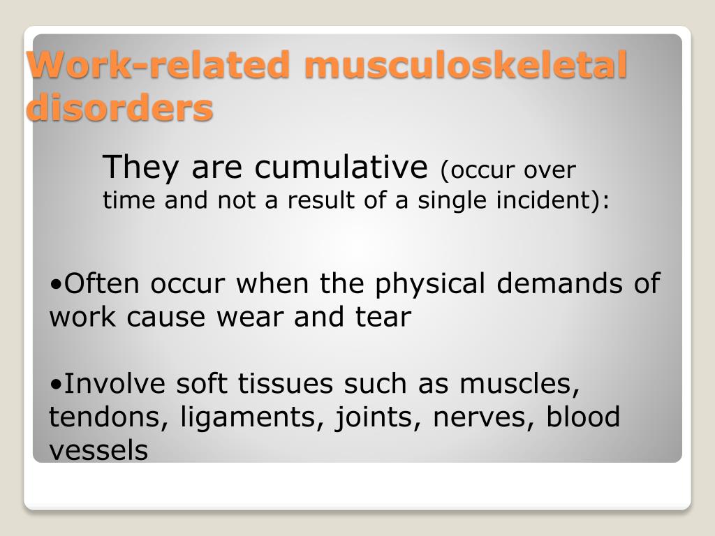 Ppt Musculoskeletal Disorders Powerpoint Presentation Free Download