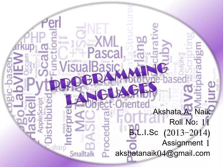 PPT - Programming languages PowerPoint Presentation, free download - ID ...