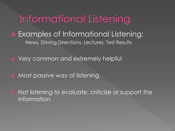 PPT - Ways of Listening PowerPoint Presentation - ID:2993411