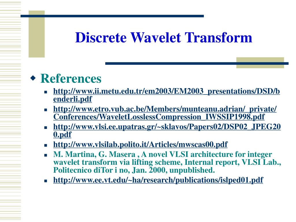PPT - Discrete Wavelet Transform (DWT) PowerPoint Presentation, free ... PPT - Discrete Wavelet Transform (DWT) PowerPoint Presentation, free ...