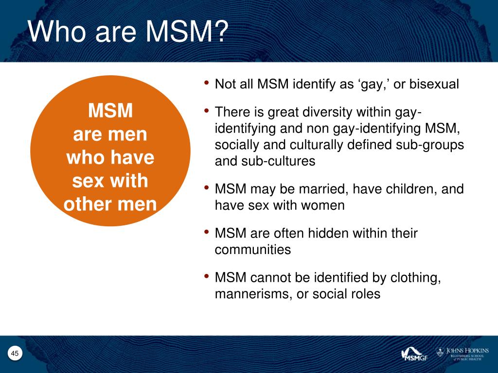 PPT - Promoting the health of men who have sex with men worldwide ...