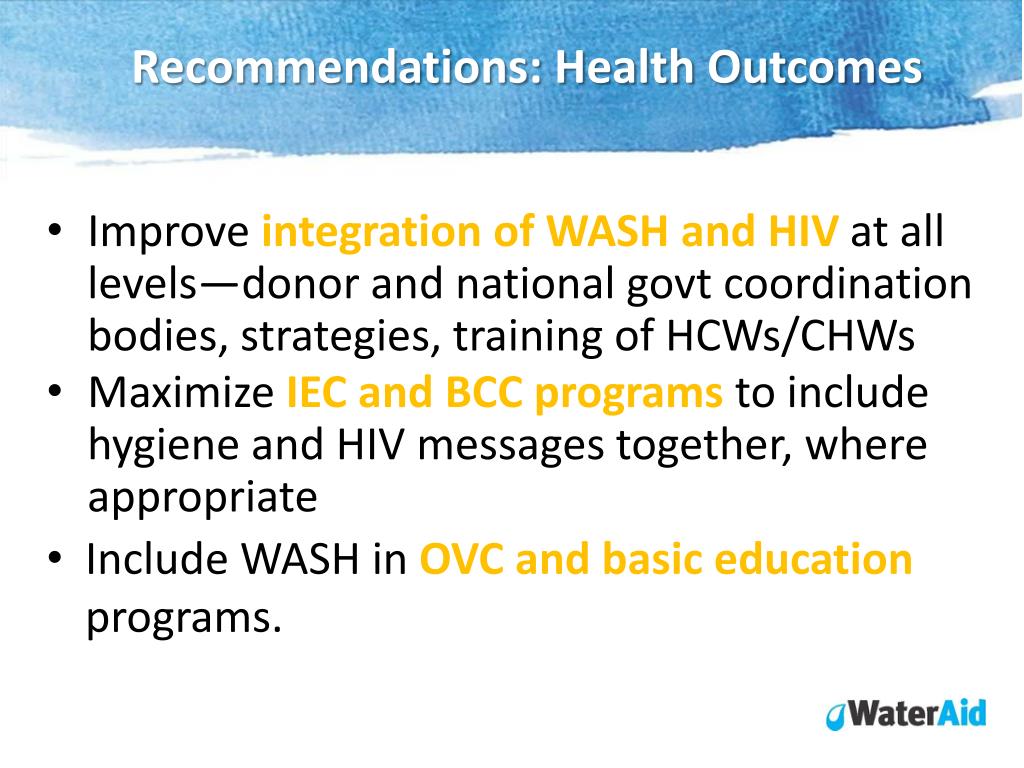 PPT - Barriers to WASH Access Among PLHIV AIDS 2012 25 July 2012 ...