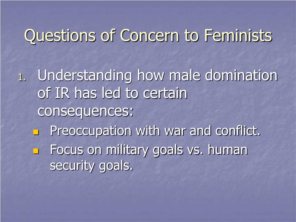 Ppt Plan For Today Feminist Ir Theory Powerpoint Presentation Free