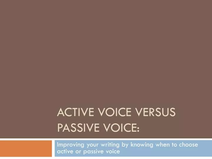 Active vs passive voice on resumes - lokiwatches