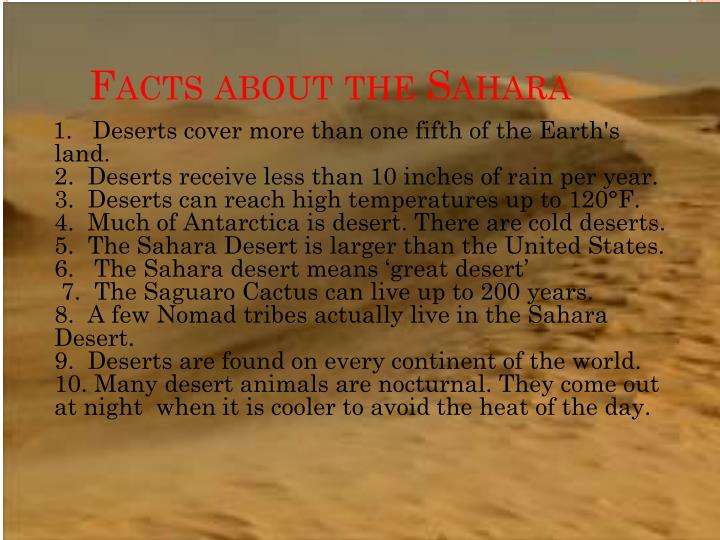 PPT - Ecosystem Project Sahara Desert PowerPoint Presentation - ID:2995560