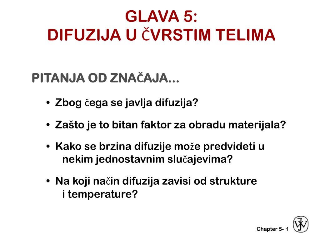 PPT - GLAVA 5: DIFUZIJA U ČVRSTIM TELIMA PowerPoint Presentation, free ...