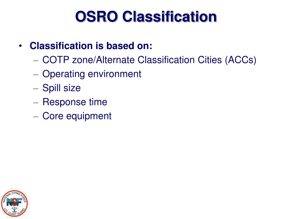 PPT - U.S. Coast Guard National Strike Force PowerPoint Presentation ...