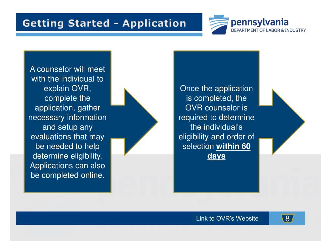 PPT - Pennsylvania Office of Vocational Rehabilitation PowerPoint ...