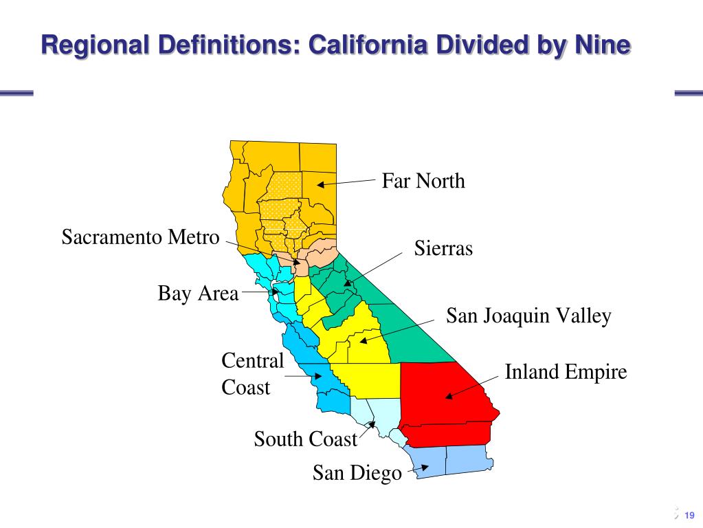 PPT - Census 2000: Growing Together or Apart? California’s Regions ...