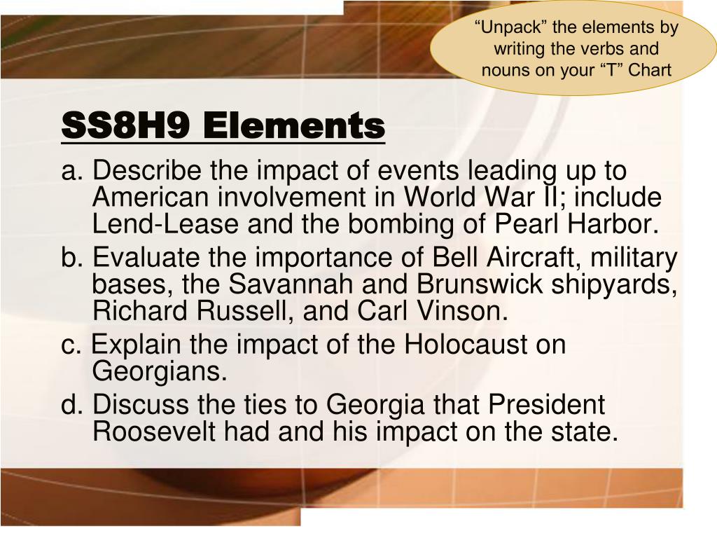 PPT - “Unpacking the Standards”: Early 20 th Century Georgia PowerPoint ...