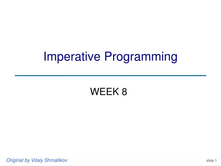 Ppt Imperative Programming Powerpoint Presentation Free Download 5561