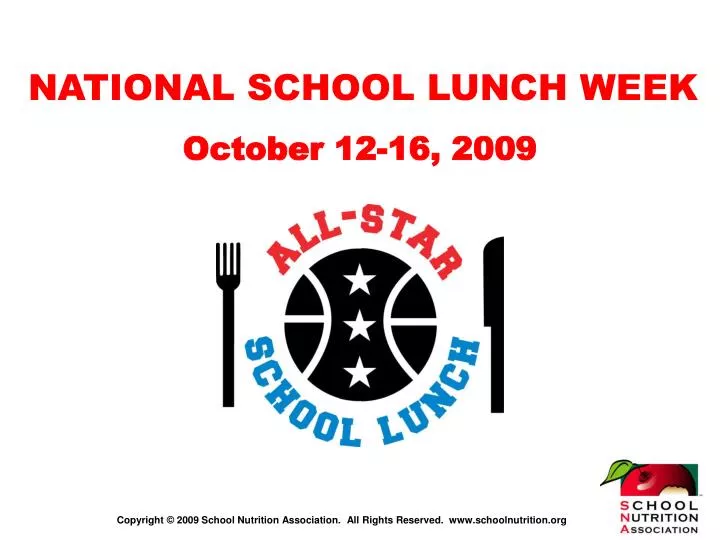 PPT - NATIONAL SCHOOL LUNCH WEEK PowerPoint Presentation, free download ...