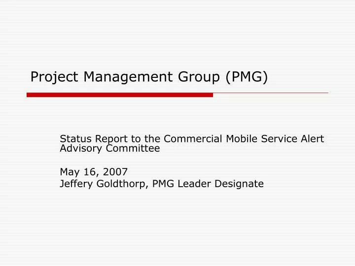 PPT - Project Management Group (PMG) PowerPoint Presentation, free ...