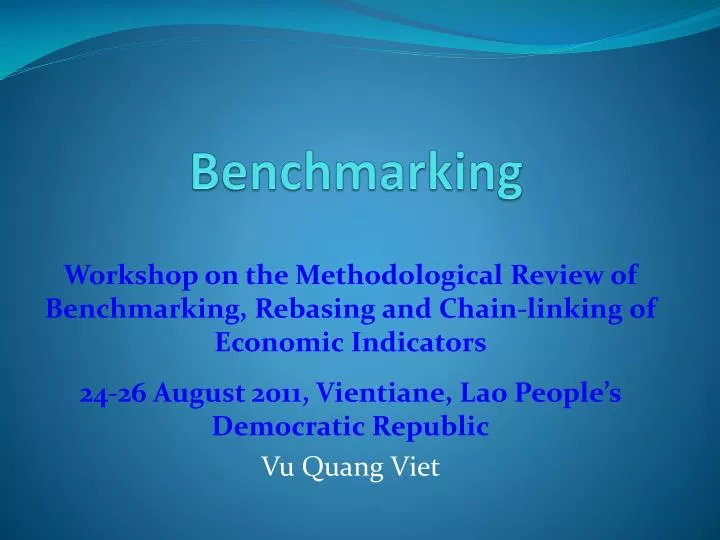 PPT - Benchmarking PowerPoint Presentation, free download - ID:2996801