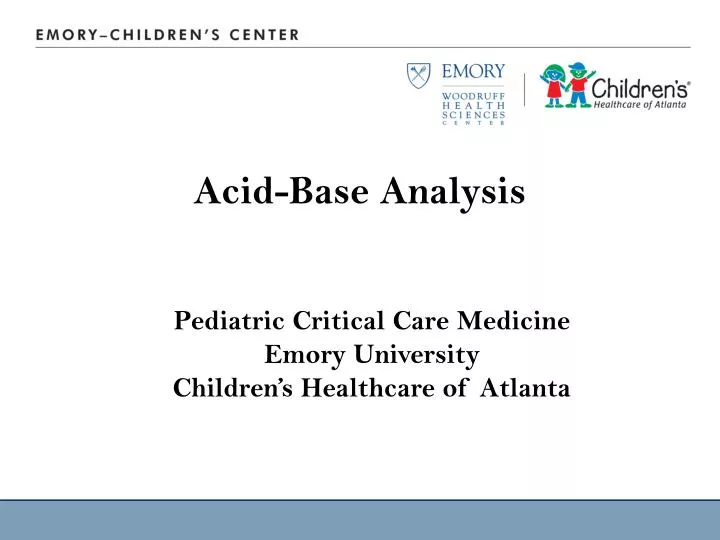 PPT - Acid-Base Analysis PowerPoint Presentation, free download - ID ...