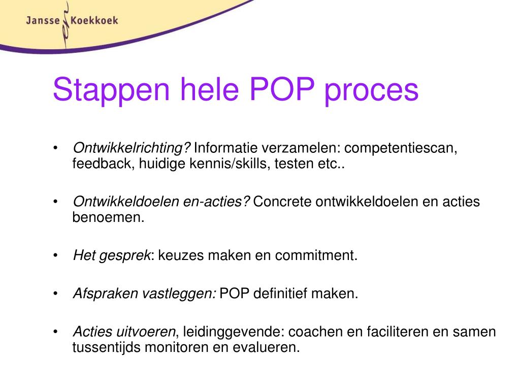 PPT - POP Workshop voor leidinggevenden Mobiliteitsfonds HBO PowerPoint ...