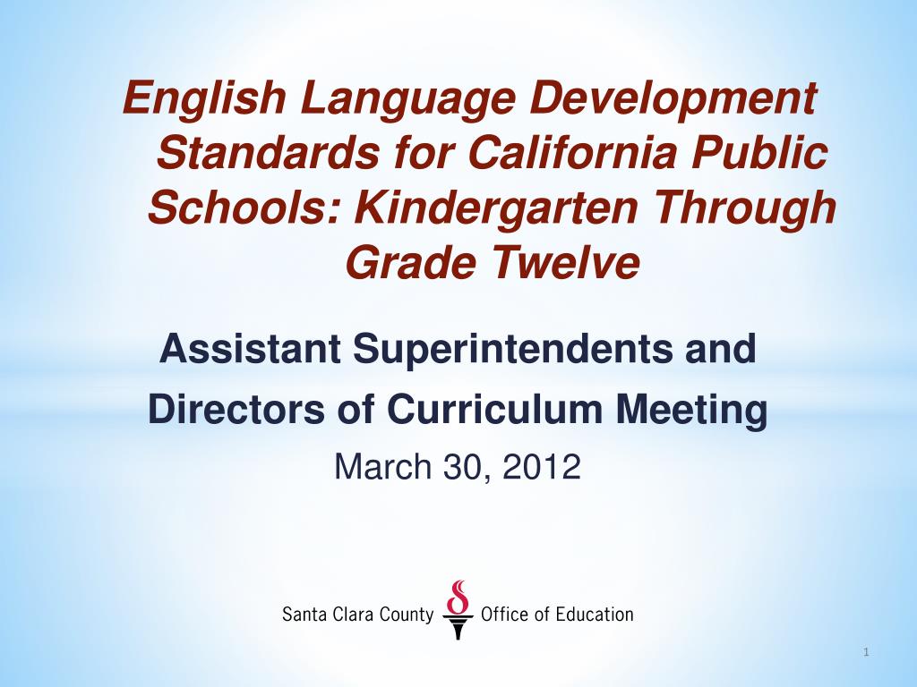 PPT - California ELD Standards Revision Initiative PowerPoint ...