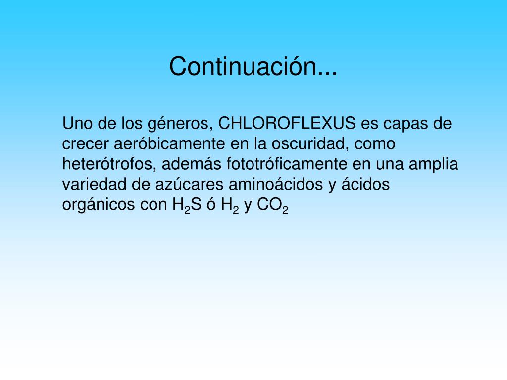 PPT - BACTERIAS VERDES DEL AZUFRE Y FILAMENTOSAS DESLIZANTES PowerPoint ...