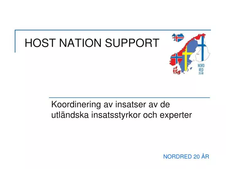 PPT - HOST NATION SUPPORT PowerPoint Presentation, free download - ID ...