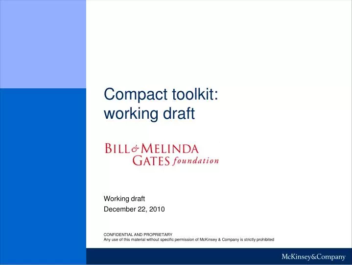 PPT - Compact toolkit: working draft PowerPoint Presentation, free ...