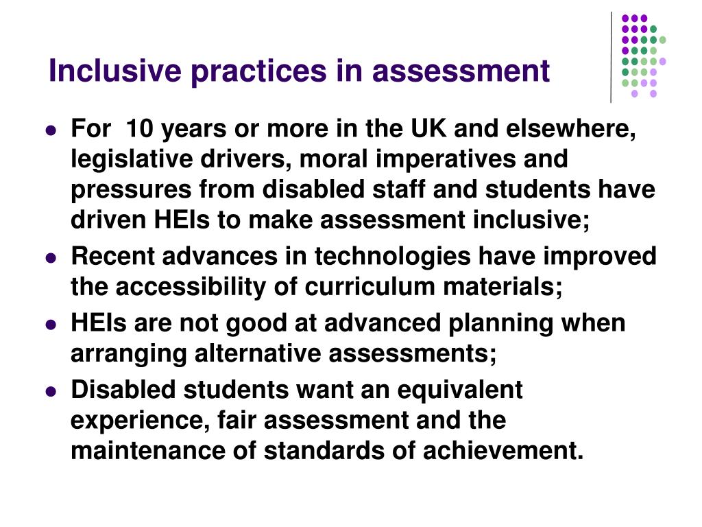 PPT - Effective and inclusive assessment design in the Art & Design ...