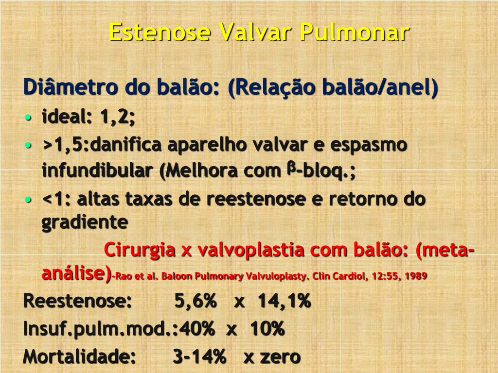 PPT - Intervenção Percutânea em Estenose Valvar Pulmonar PowerPoint ...