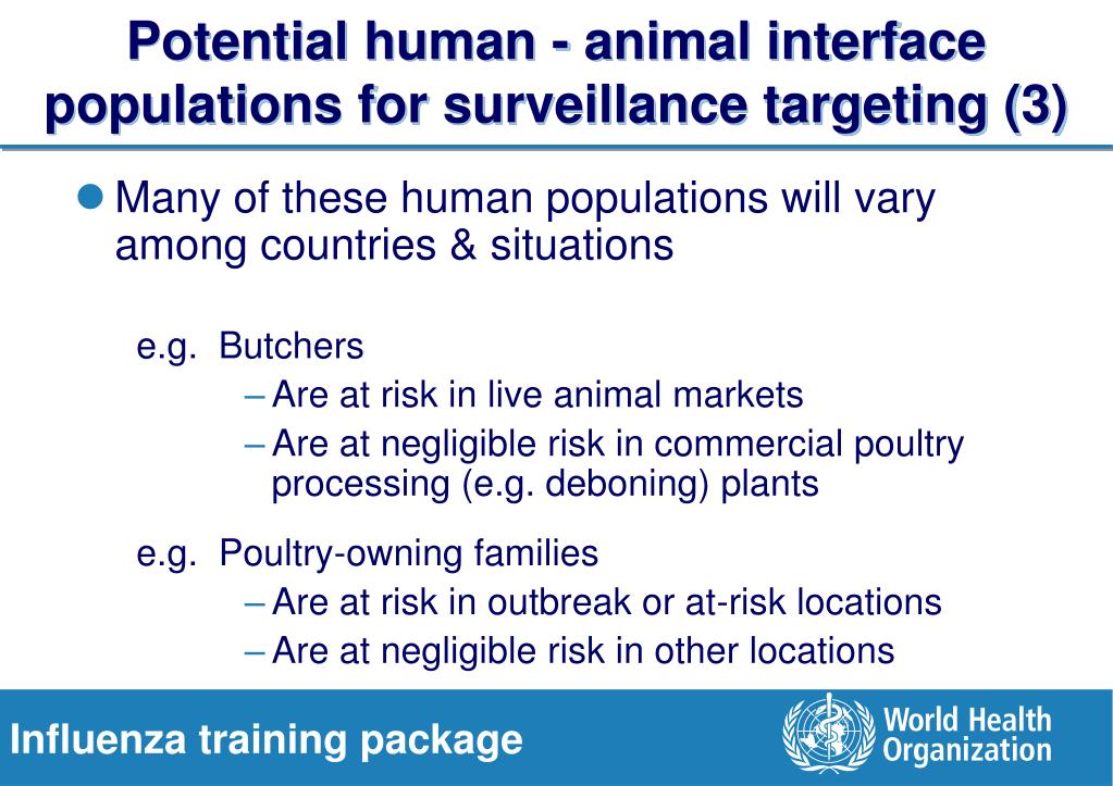 PPT - Public health implications of animal influenza surveillance in ...