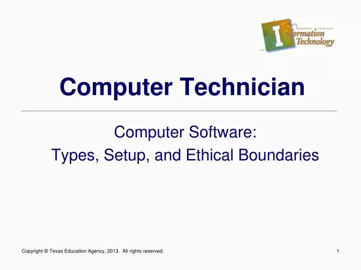 PPT - Computer Technician PowerPoint Presentation, free download - ID ...