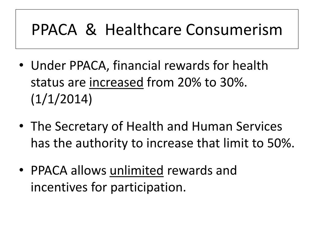 PPT - Personal Care Accounts & Healthcare Consumerism under PPACA ...