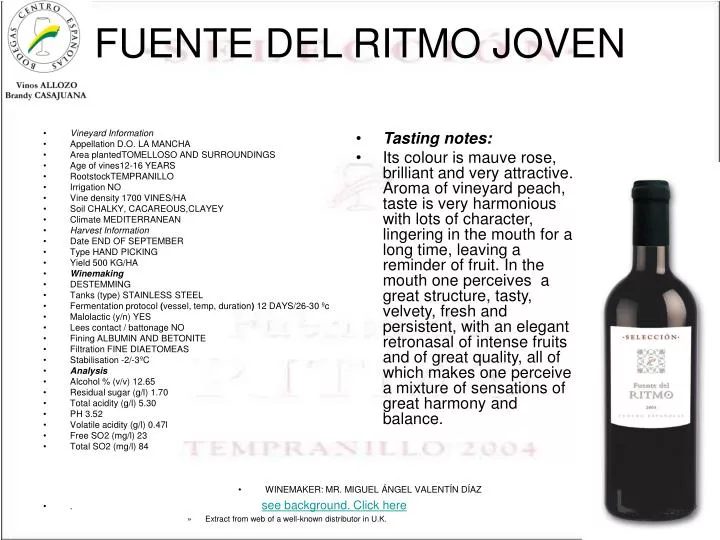 PPT - FUENTE DEL RITMO JOVEN PowerPoint Presentation, free download ...