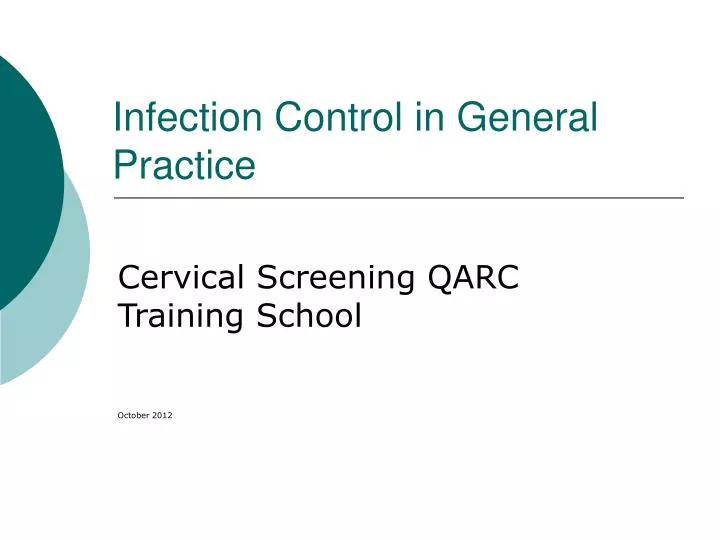 PPT - Infection Control in General Practice PowerPoint Presentation ...