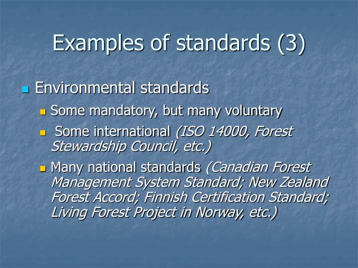 PPT - Raising the Bar on Products and Process Standards: Economic ...