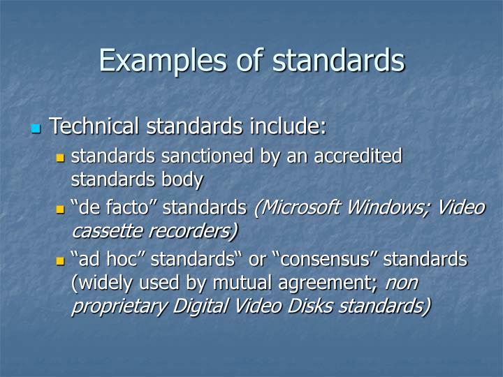 PPT - Raising the Bar on Products and Process Standards: Economic ...