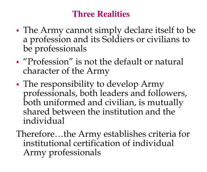 PPT - The Army Profession and Ethic The Center for the Army Profession ...