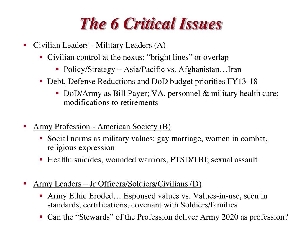 PPT - The Army Profession and Ethic The Center for the Army Profession ...