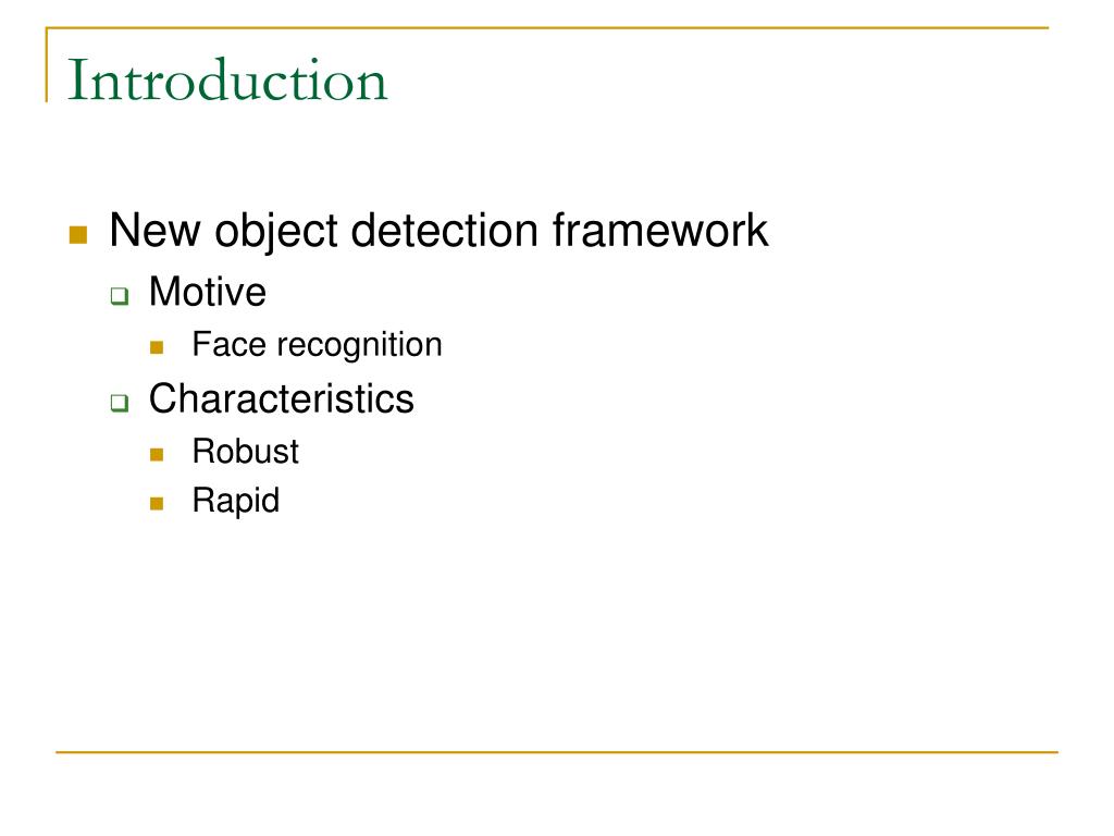 Ppt Rapid Object Detection Using A Boosted Cascade Of Simple Features Powerpoint Presentation