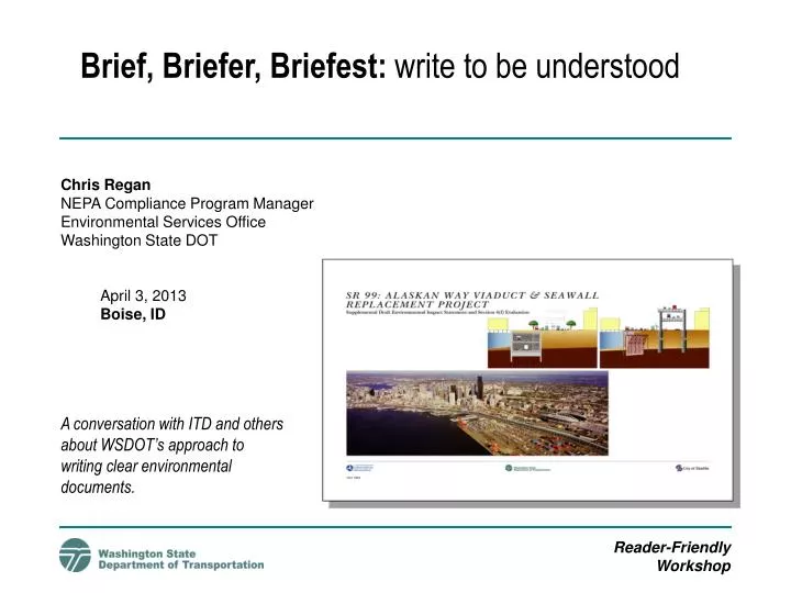 PPT - Brief, Briefer, Briefest: write to be understood PowerPoint ...