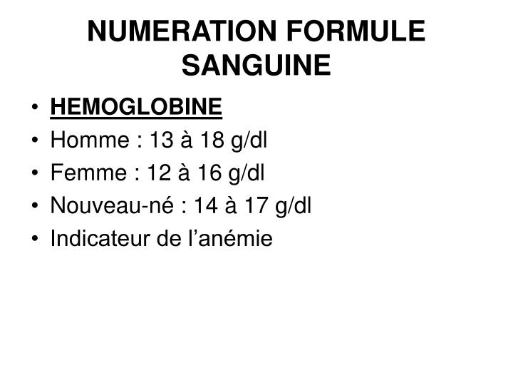 PPT - NUMERATION FORMULE SANGUINE PowerPoint Presentation - ID:3002234