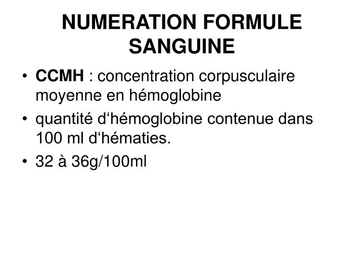 PPT - NUMERATION FORMULE SANGUINE PowerPoint Presentation - ID:3002234