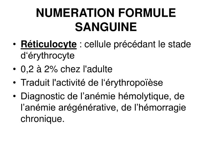 PPT - NUMERATION FORMULE SANGUINE PowerPoint Presentation - ID:3002234